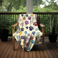 Paw Prints Throw Blanket | Dog Mom Gift | Doggy Love And More ...